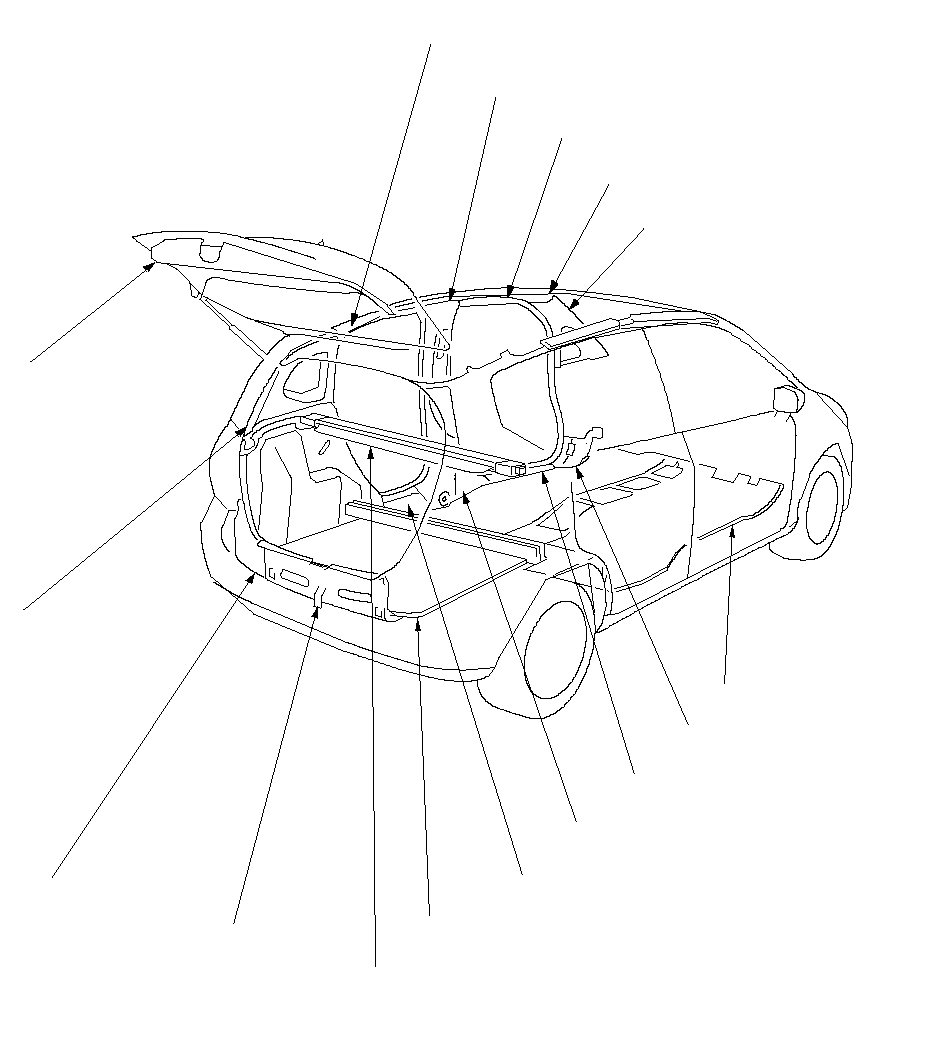 Índice de situación de componentes del guarnecido interior